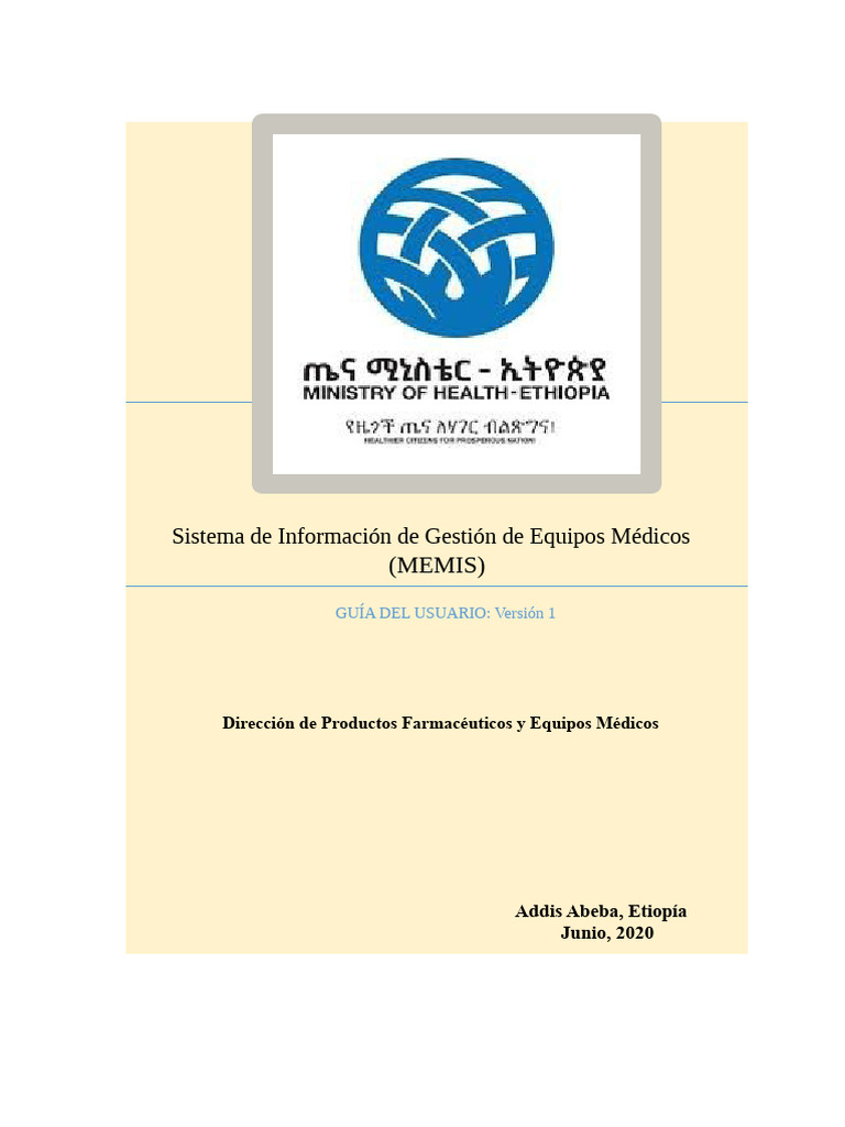 Guía de Usuario del Sistema MEMIS | PDF | Contraseña | Software
