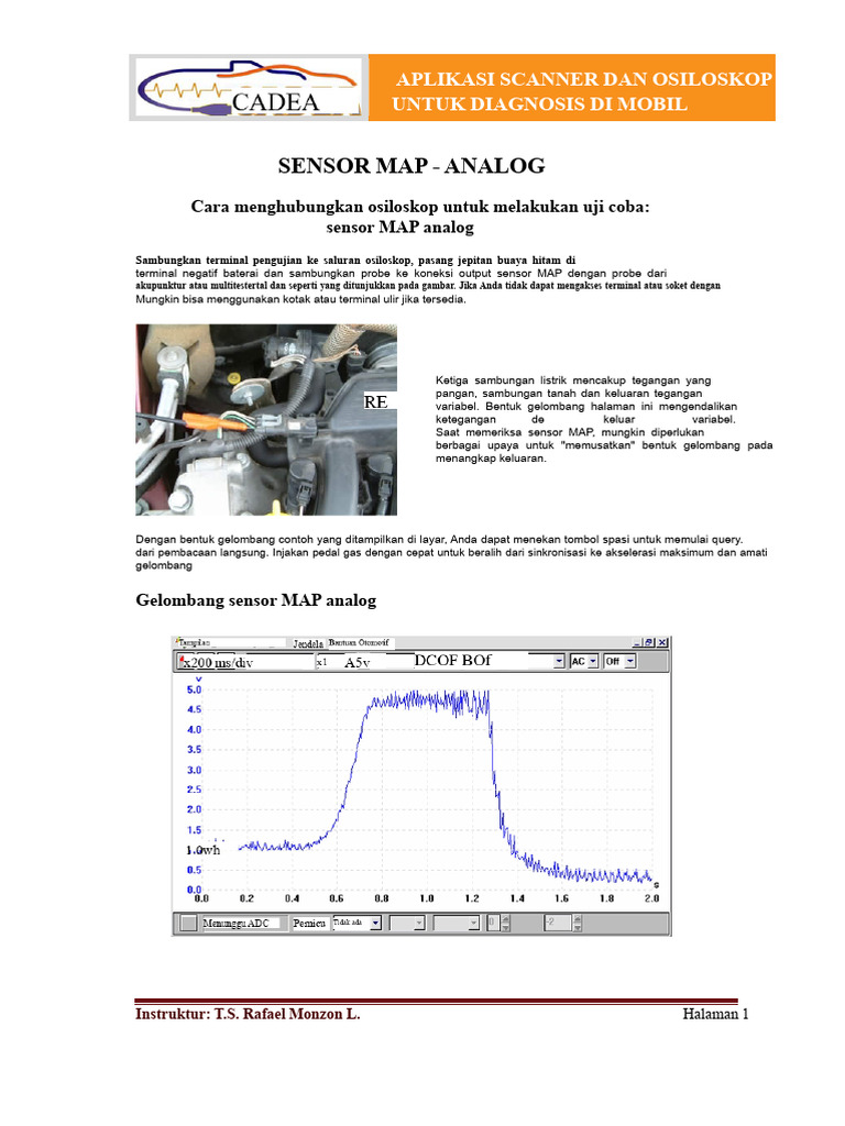 Diagnosa Sensor MAP Mobil dengan Osiloskop | PDF