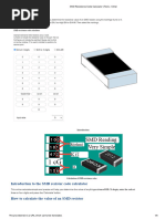 EIA-96 SMD Resistor Code Guide | PDF | Resistor | Transistor