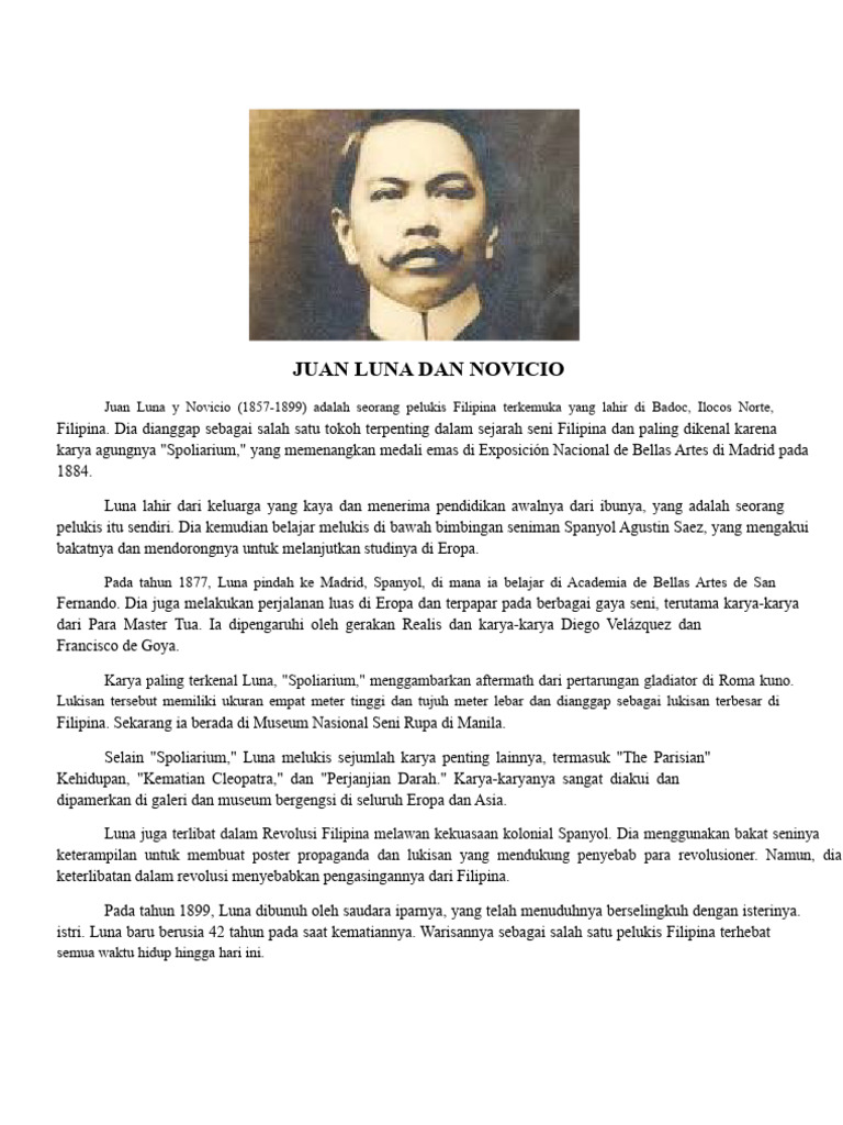Juan Luna Dan Novicio | PDF