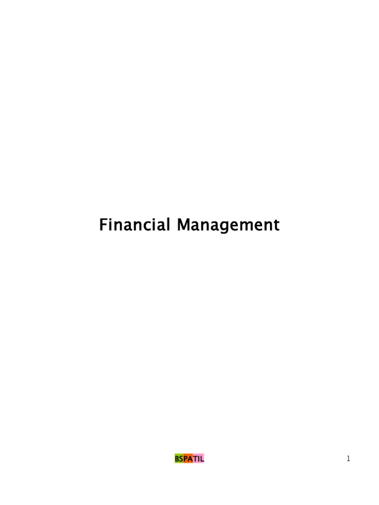 Financial Management BOOK MBA | Download Free PDF | Discounted Cash ...