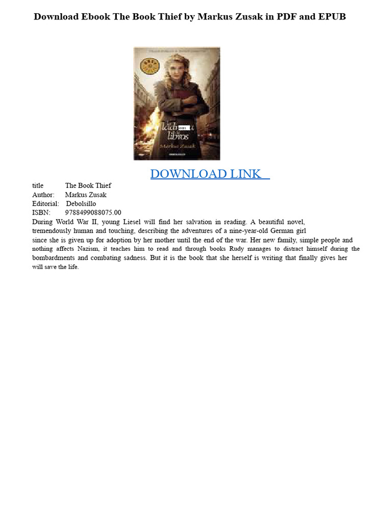 The Book Thief by Markus Zusak | PDF