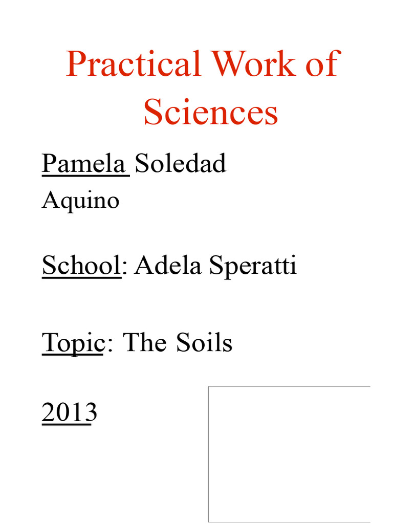 Pamela's Practical Work - Soils | PDF | Soil | Earth Sciences