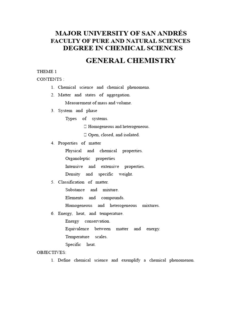 Introduction to General Chemistry Concepts | PDF | Mixture | Chemistry
