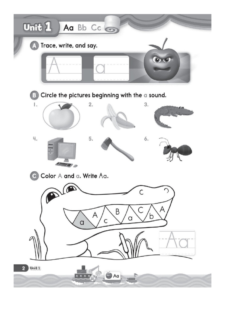 Phonics 1a Pages 4-6 WKSHT | PDF