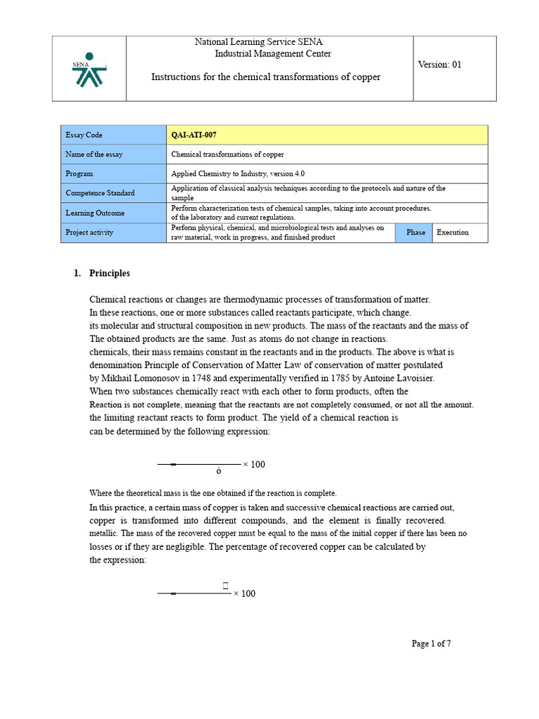 Copper Chemical Transformations Guide | PDF | Chemistry | Chemical ...