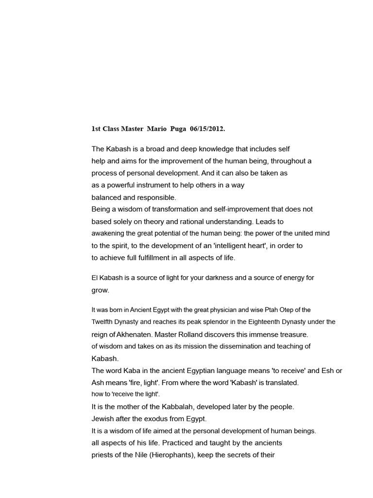 Kabash: Wisdom of Ancient Egypt | PDF | Akhenaten | Meditation