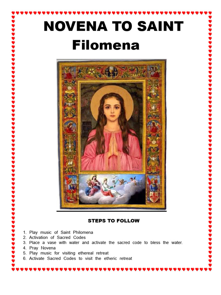 Novena To Saint Philomena | PDF | Glory (Religion) | Prayer