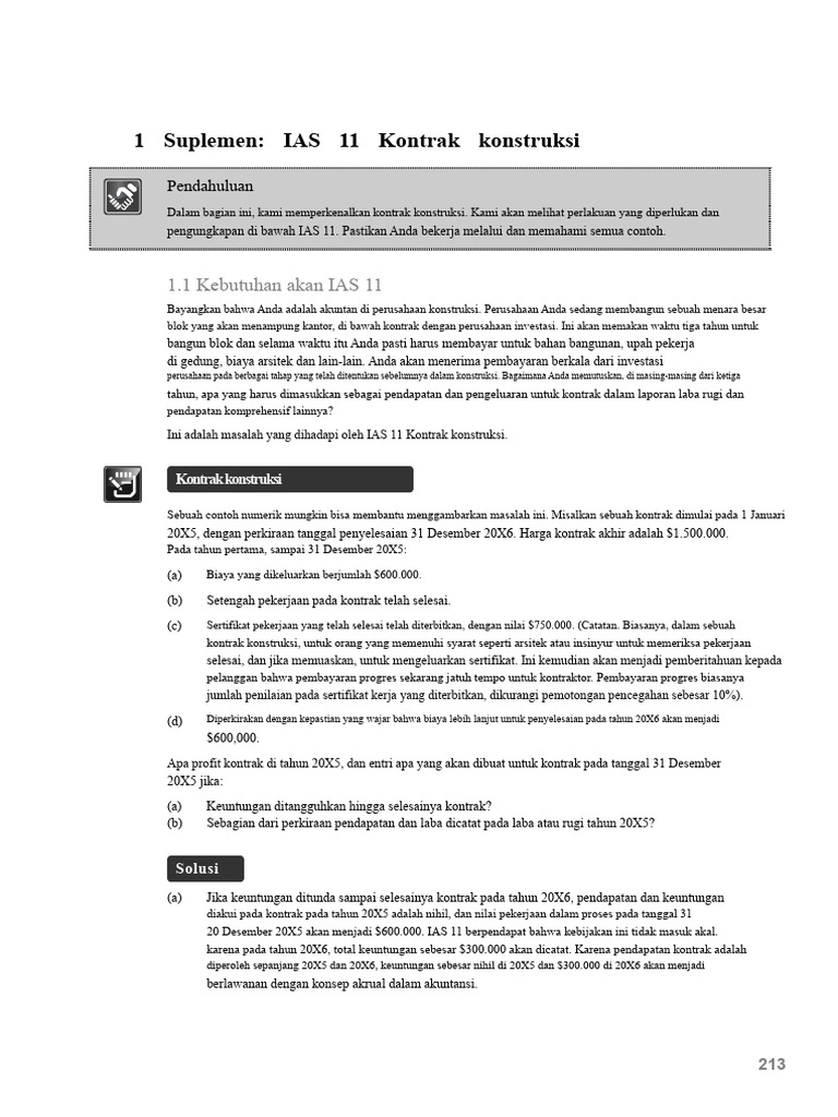 IPSAS 11 CIMA - F2 - Teks - Suplemen - Konstruksi | PDF