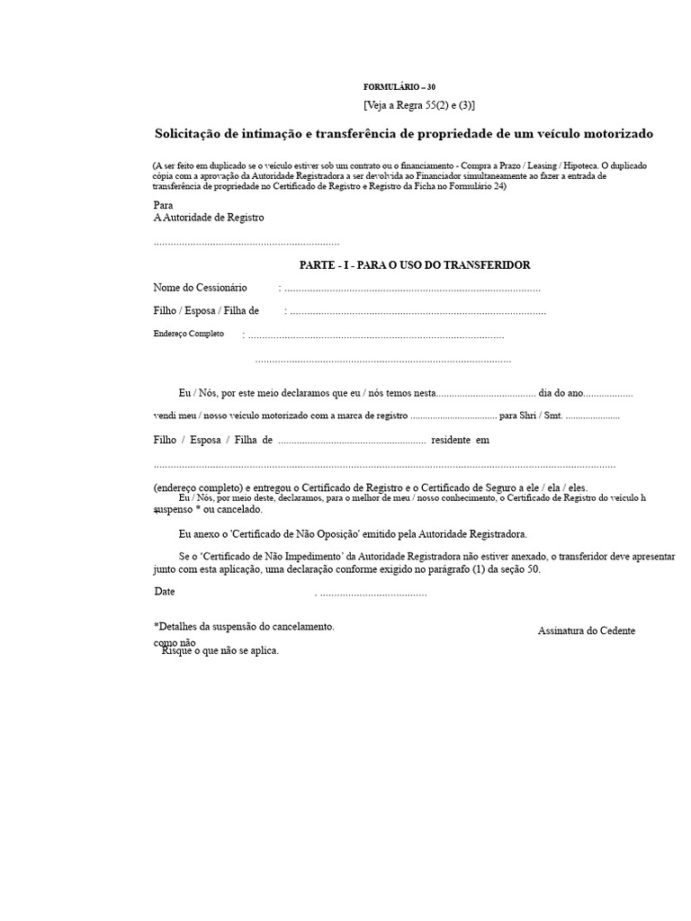 Formulário 30 | PDF