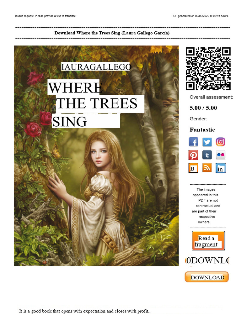 Where The Trees Sing (Laura Gallego García) PDF | PDF | Folklore | Fairy Tales
