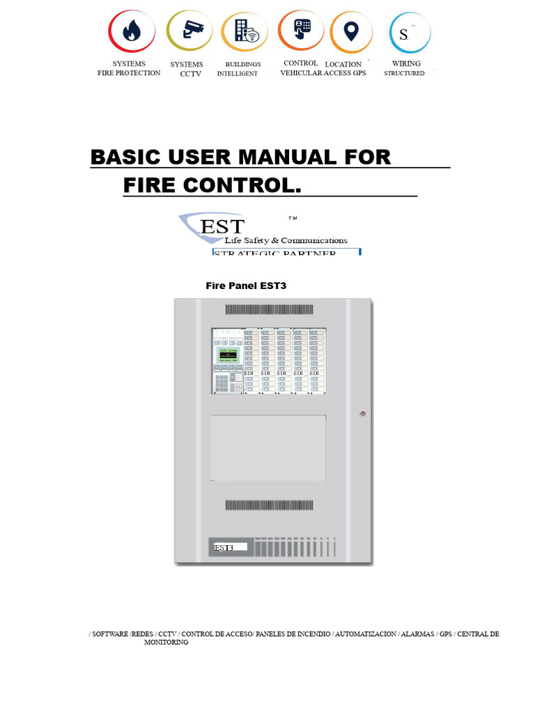 EST3 Fire Control User Manual | PDF | Menu (Computing) | Computer Network