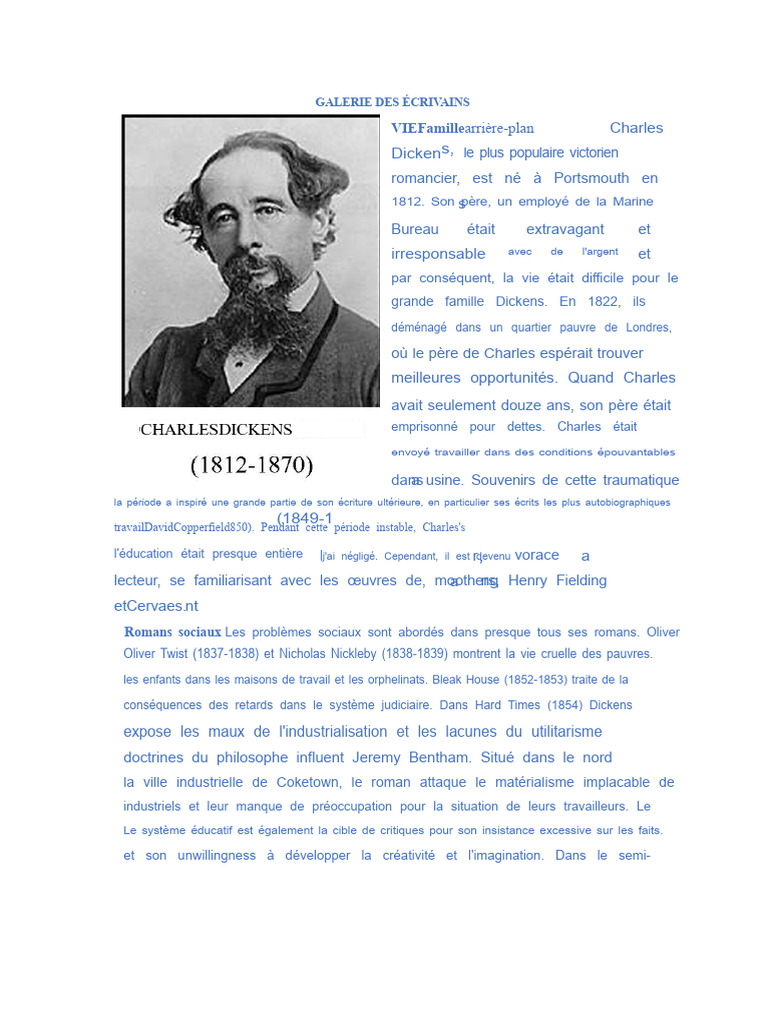 Dickens et l'Enfance dans Oliver Twist | PDF | Charles Dickens | David ...