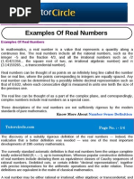 History of Real Numbers | PDF | Numbers | Real Number
