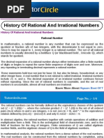 History of Real Numbers | PDF | Numbers | Real Number