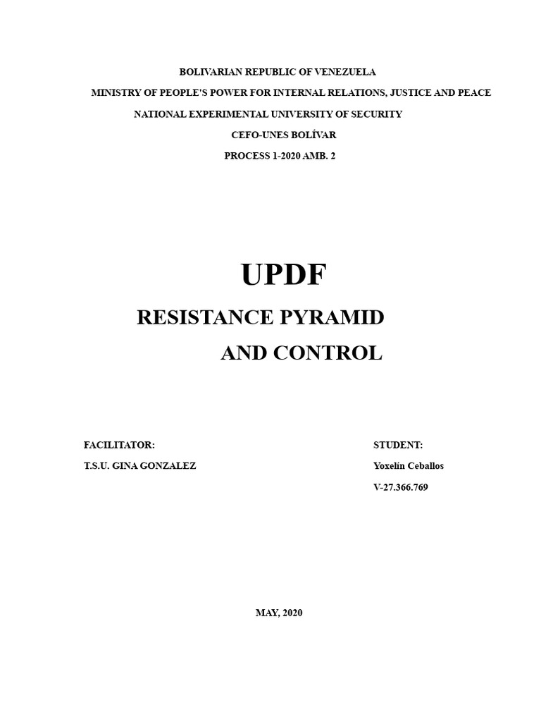 Resistance-Control Pyramid in Policing | PDF | Police | Rights