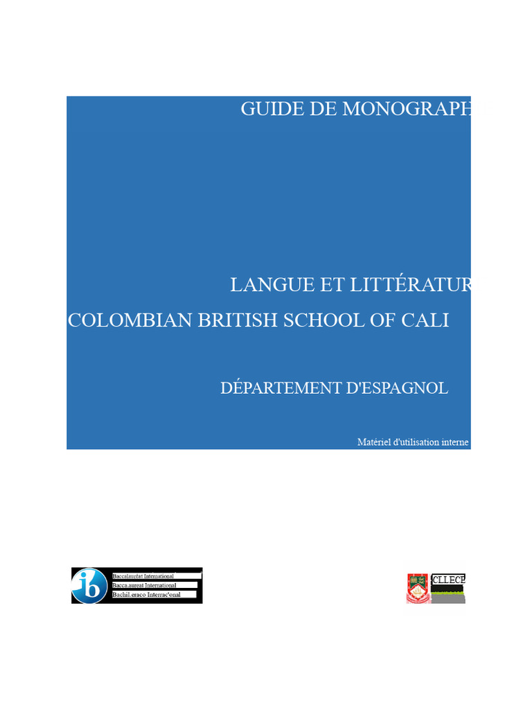 Guide de rédaction de monographie | PDF | Internet | Internet et Web