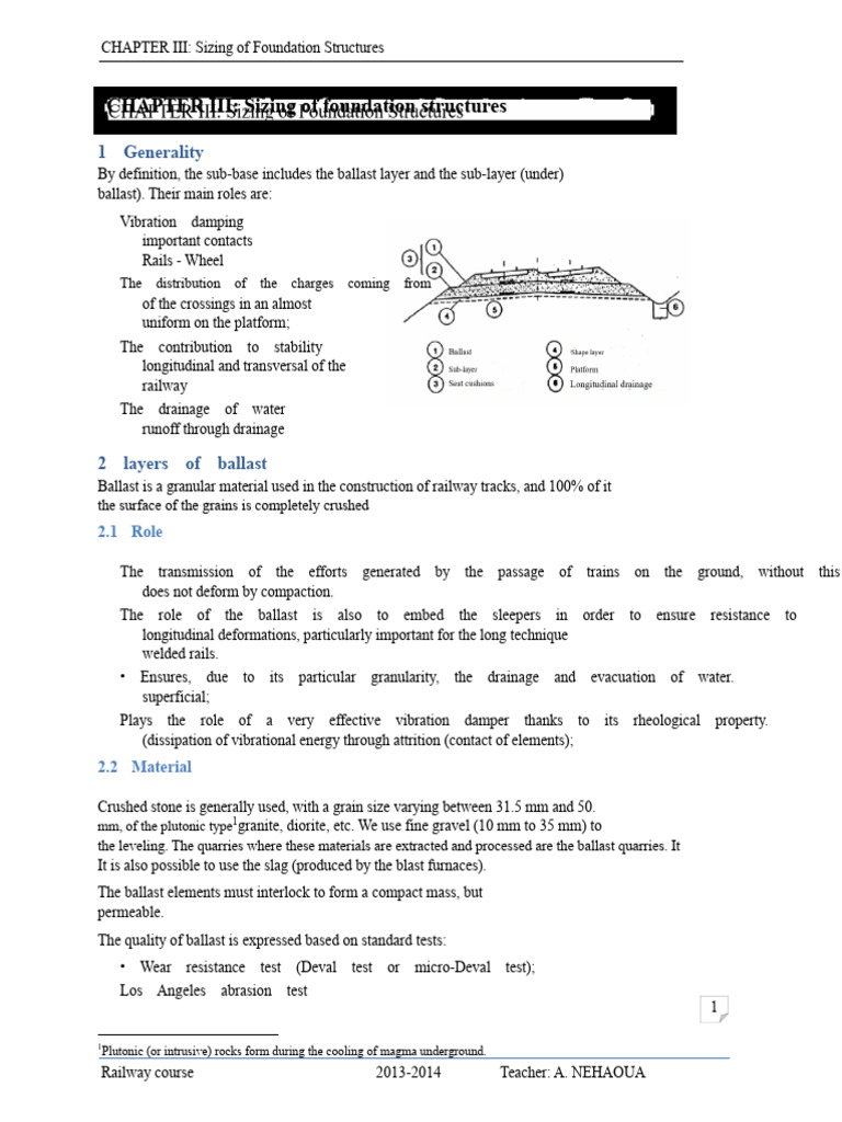 Foundation Structure Sizing for Railways | PDF | Rail Transport ...