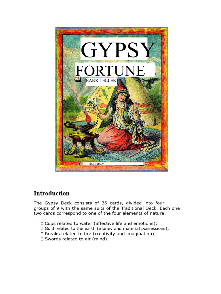 Understanding the Gypsy Deck Cards | PDF | Passion (Emotion) | Love