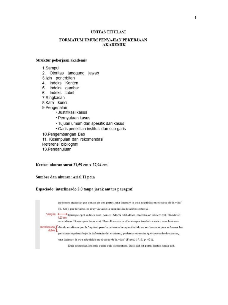 Format Penulisan Akademik yang Efektif | PDF