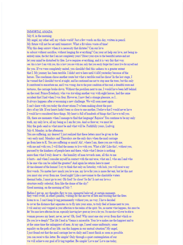 Letters of Love From Great Men | PDF | Richard Wagner | Love