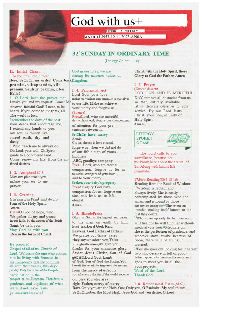 12 11 2023 Brochure God With Us | PDF | God The Father | Jesus