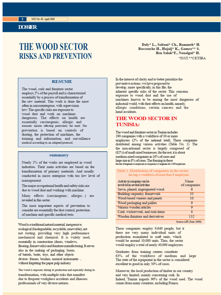 The Wood Sector Risks and Prevention | PDF | Wood | Plywood