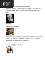 Evolução do Telefone: Da Invenção à Era Digital | PDF | Telefone ...