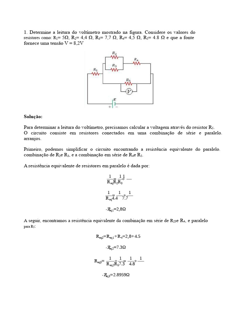 Soluções de Circuitos | PDF | Circuitos em série e em paralelos | Rede ...