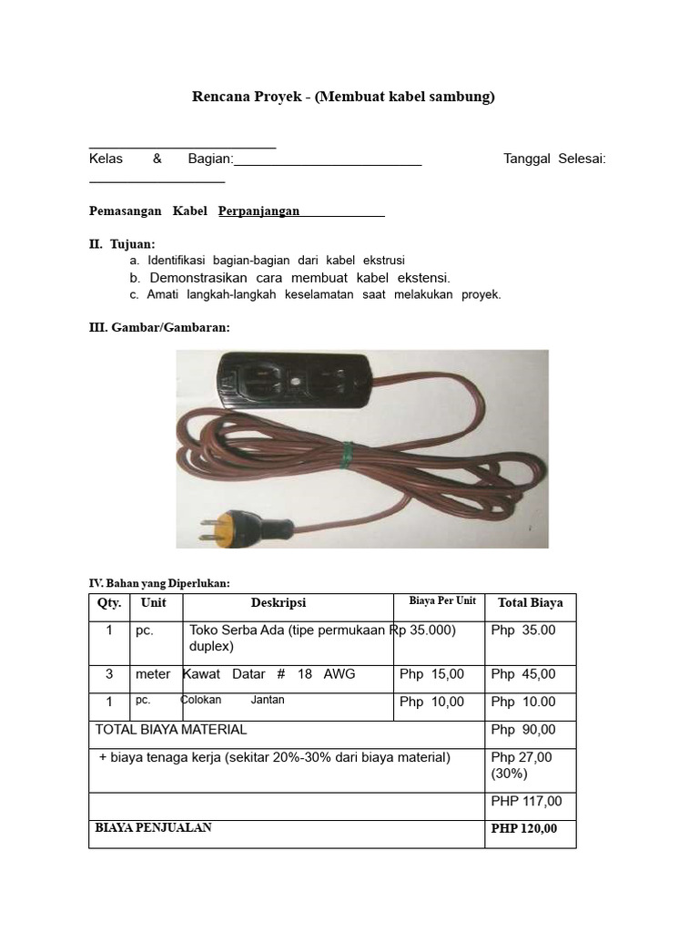Panduan Membuat Kabel Sambung Ekstensi | PDF