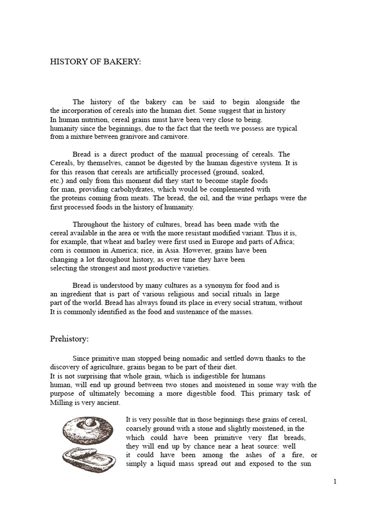 Evolution of Bakery and Bread History | PDF | Breads | Cereals