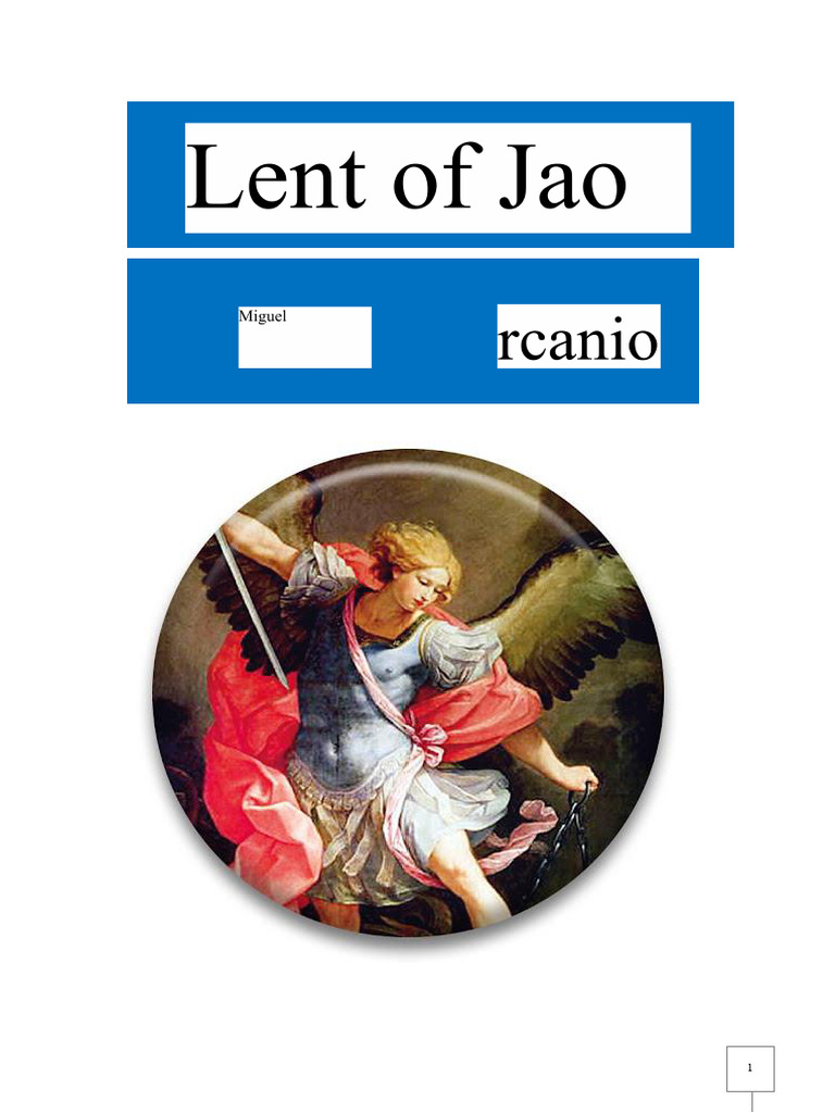Devotional Book Lent of Saint Michael The Archangel Militia 1 | PDF ...