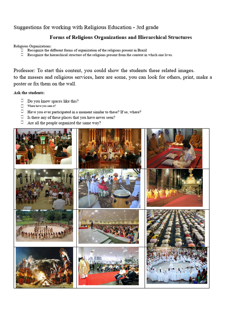 1 - ER - Forms of Religious Organizations and Hierarchical Structures ...