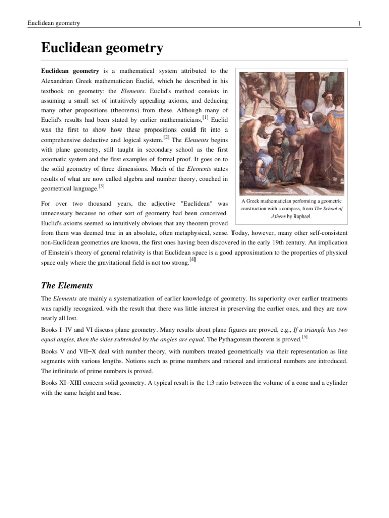 Euclidean Geometry | PDF | Euclidean Geometry | Axiom