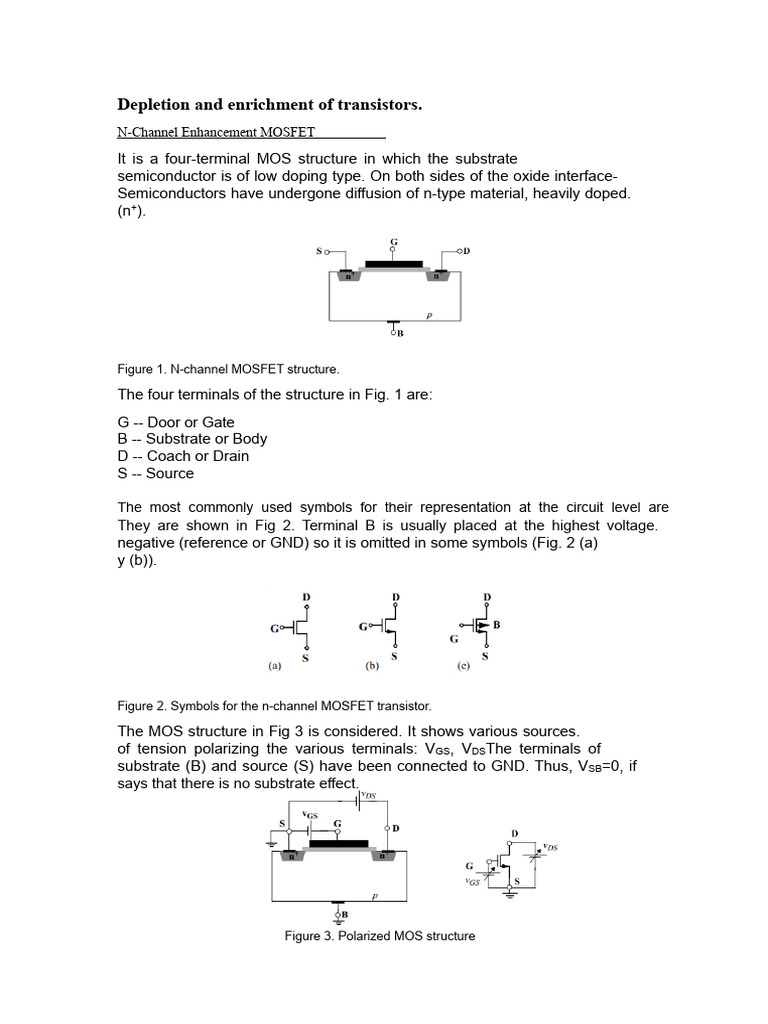 Research on the Depletion and Enrichment of Transistors | PDF | Mosfet ...