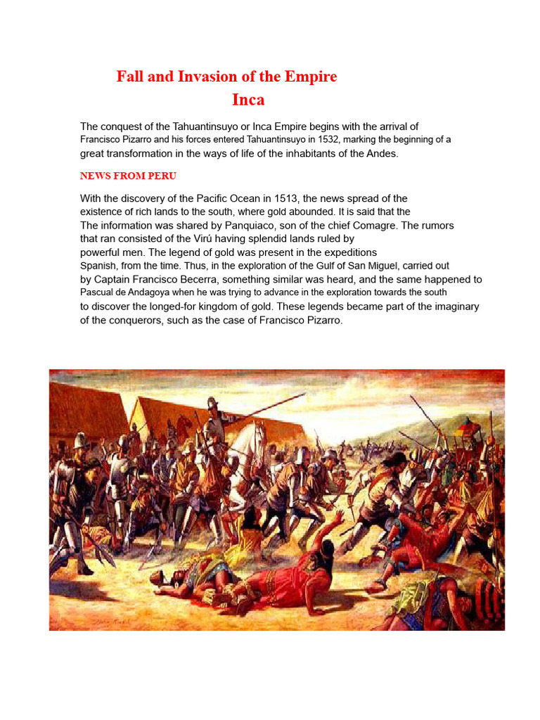 Fall and Invasion of the Inca Empire | PDF | Francisco Pizarro | Inca ...