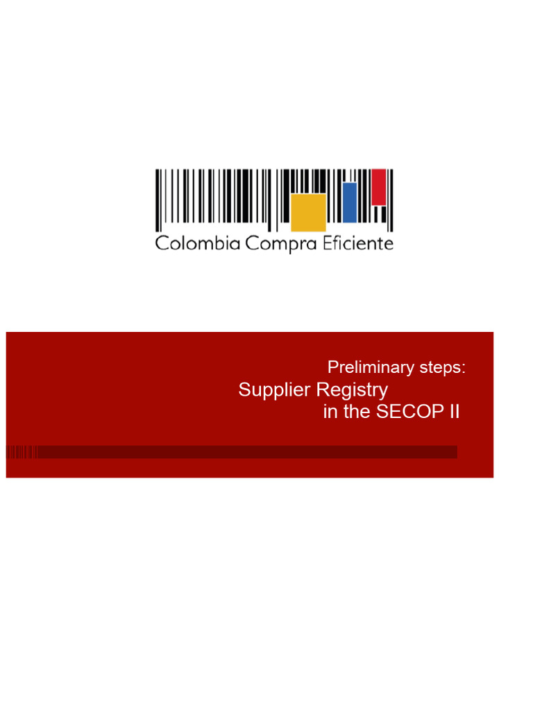 Supplier Registration Secop Ii Pdf User Computing Identity Document