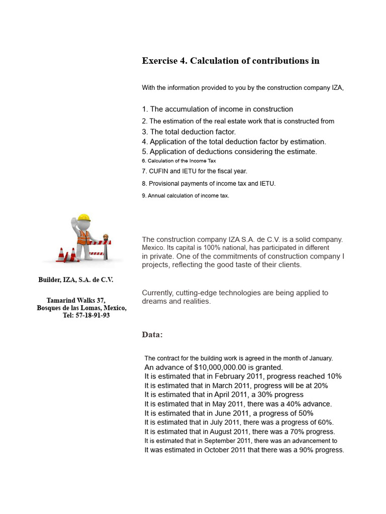 Exercise4S6_calculation_of_contributions_in_construction_ok | PDF | Tax ...