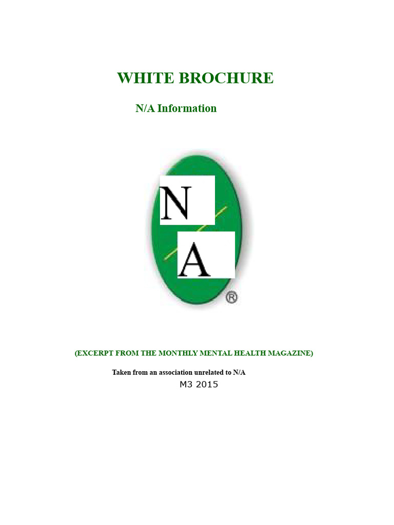 White Paper | PDF | Neurosis | Alcoholics Anonymous