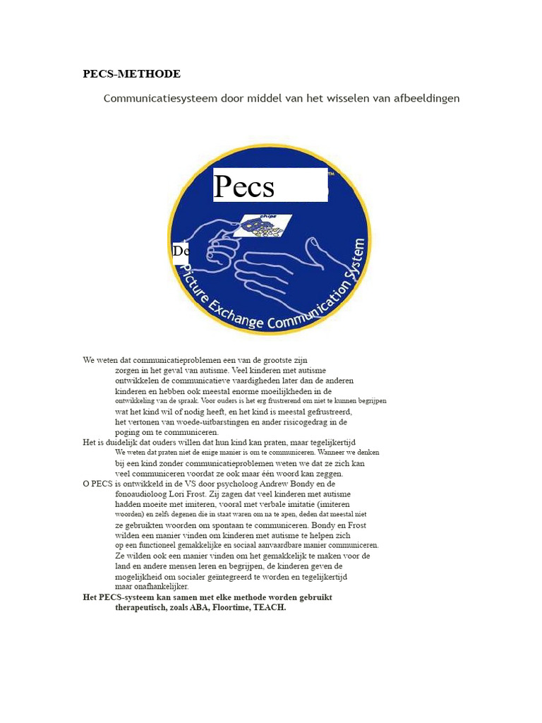 Pecs Methode | PDF