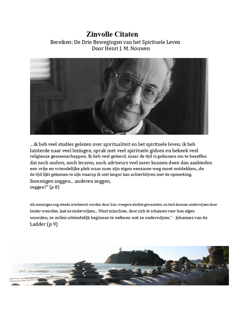 Henri Nouwen Citaten - Bereiken: Drie Bewegingen Van Het Spirituele ...