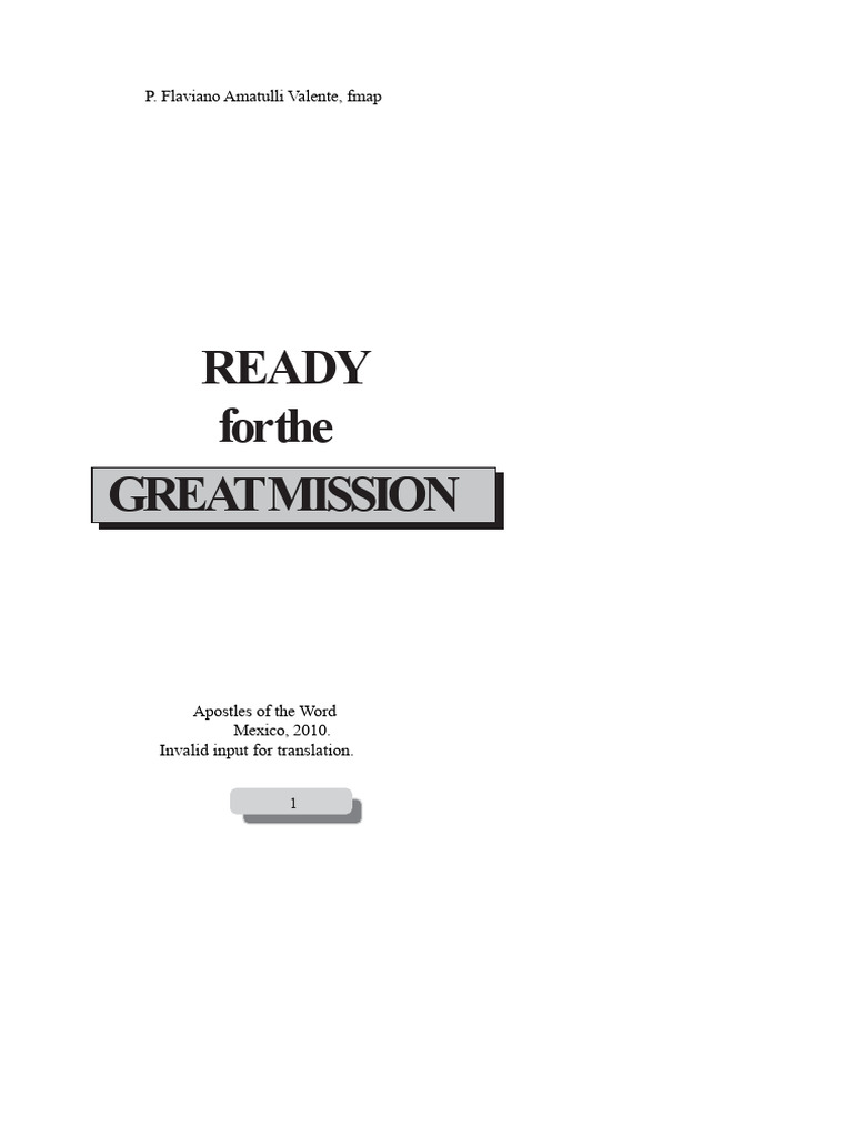 Great Mission: Catholic Evangelism Guide | PDF | Jesus | Christian Mission