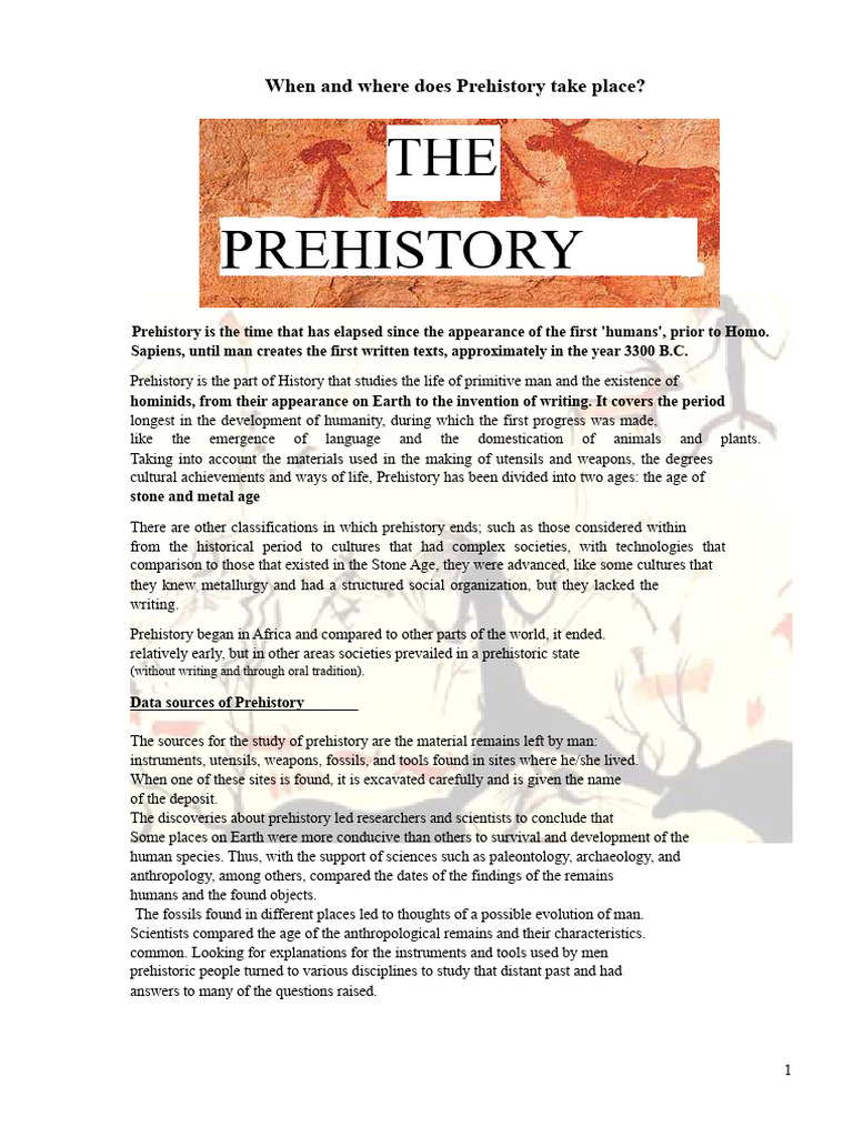 Understanding Prehistory and Hominization | PDF | Homo | Paleolithic