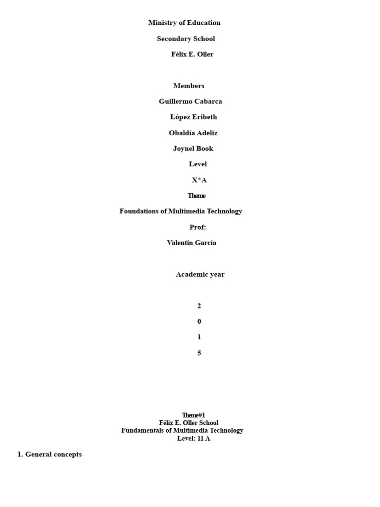 Fundamentals of Multimedia Technology | PDF | Multimedia | Information