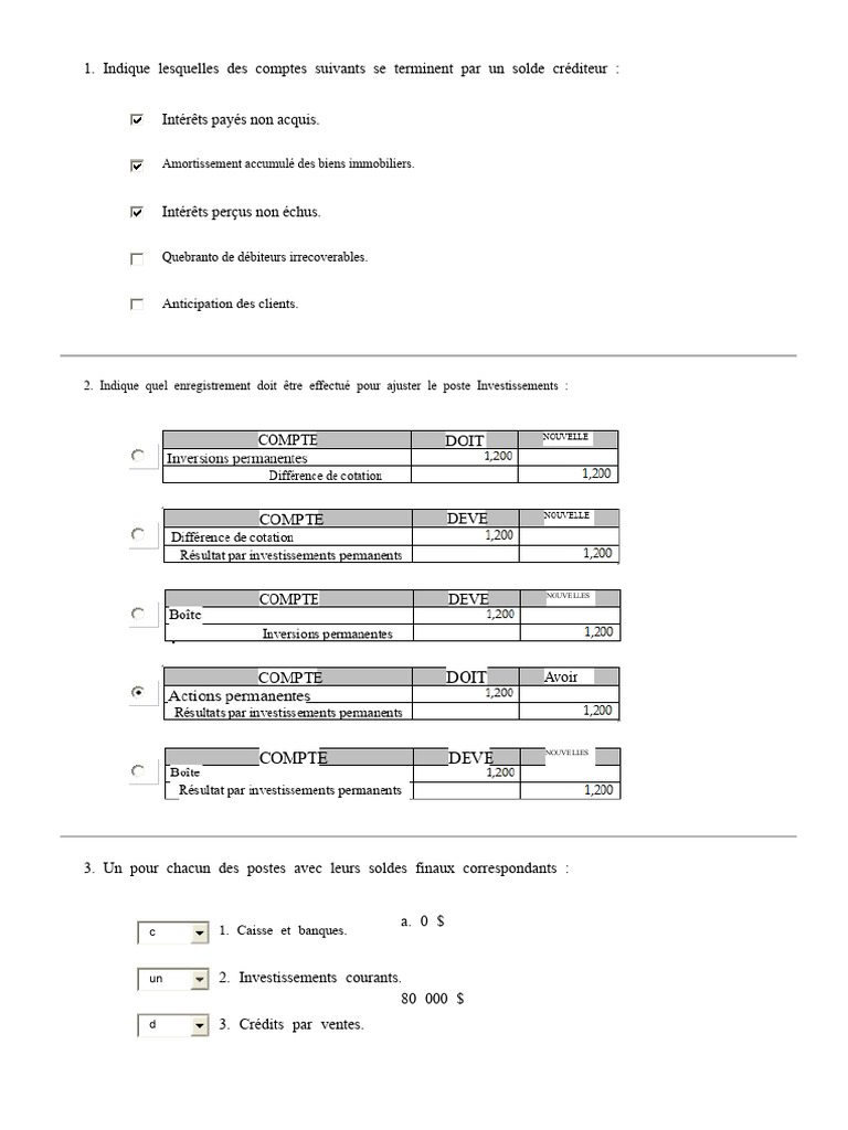 TP4 Comptabilité de Base | PDF | Comptabilité | Bilan comptable