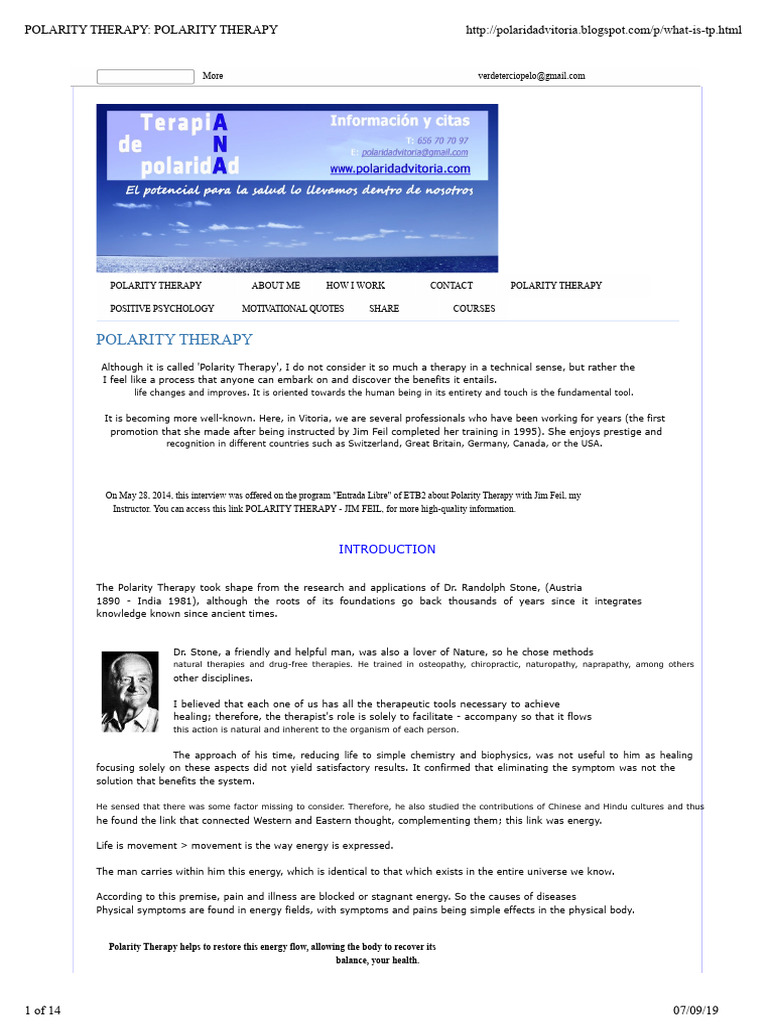 Polarity Therapy: Polarity Therapy | PDF | Alternative Medicine | Magnet