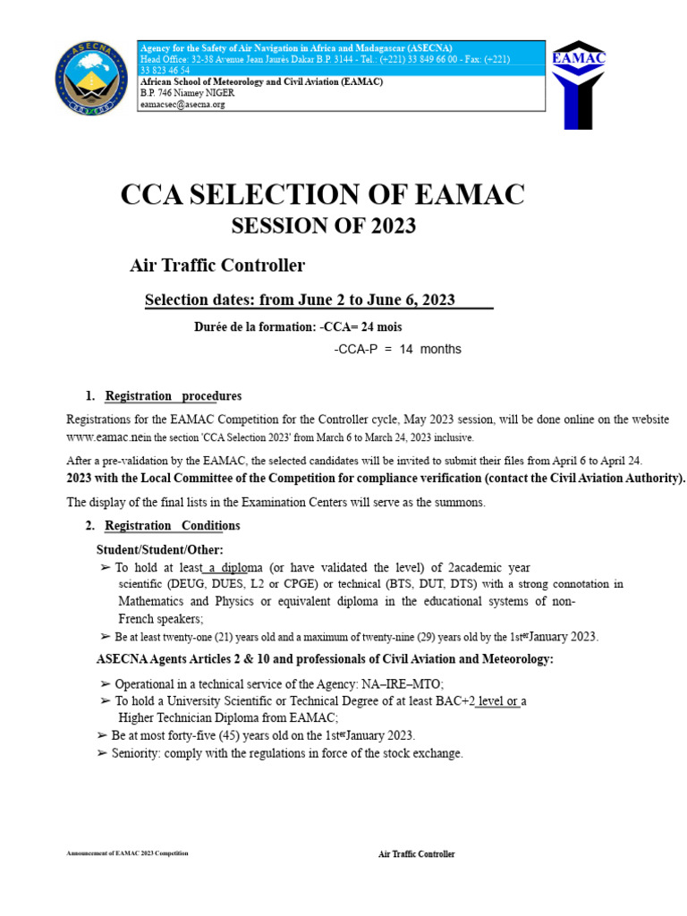 Notice Selection - Controller 2023 | PDF