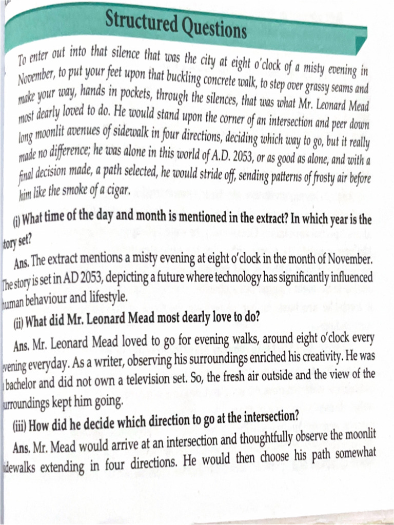 Structured Questions | PDF