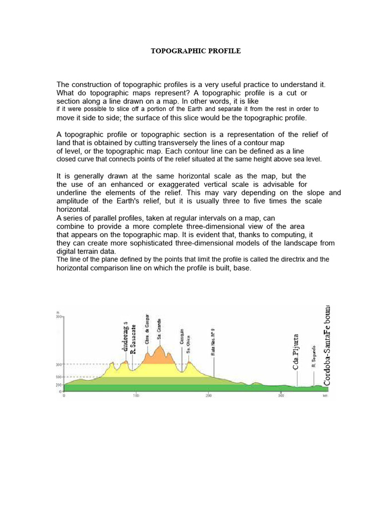 Topographic Profile Acquisition | PDF | Topography | Map
