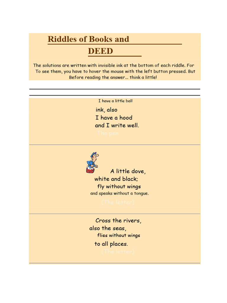 Riddles About Books and Writing | PDF | Jesus | Books Of The Hebrew Bible